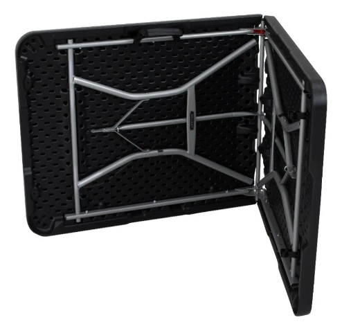 Mesa Plegable Rectangular Portafolio Negra 1.80m - Mesas y sillas L...