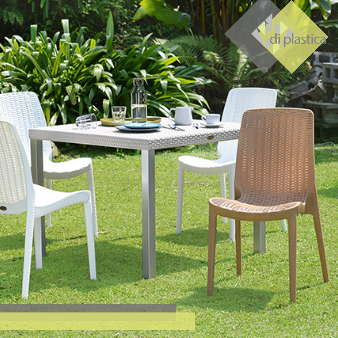Comedor tipo Rattan: Celebración en el jardín